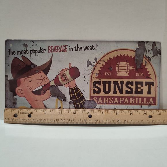 Bethesda | Art | Fallout Metal Tin Sign Sunset Saloon Sarsaparilla ...